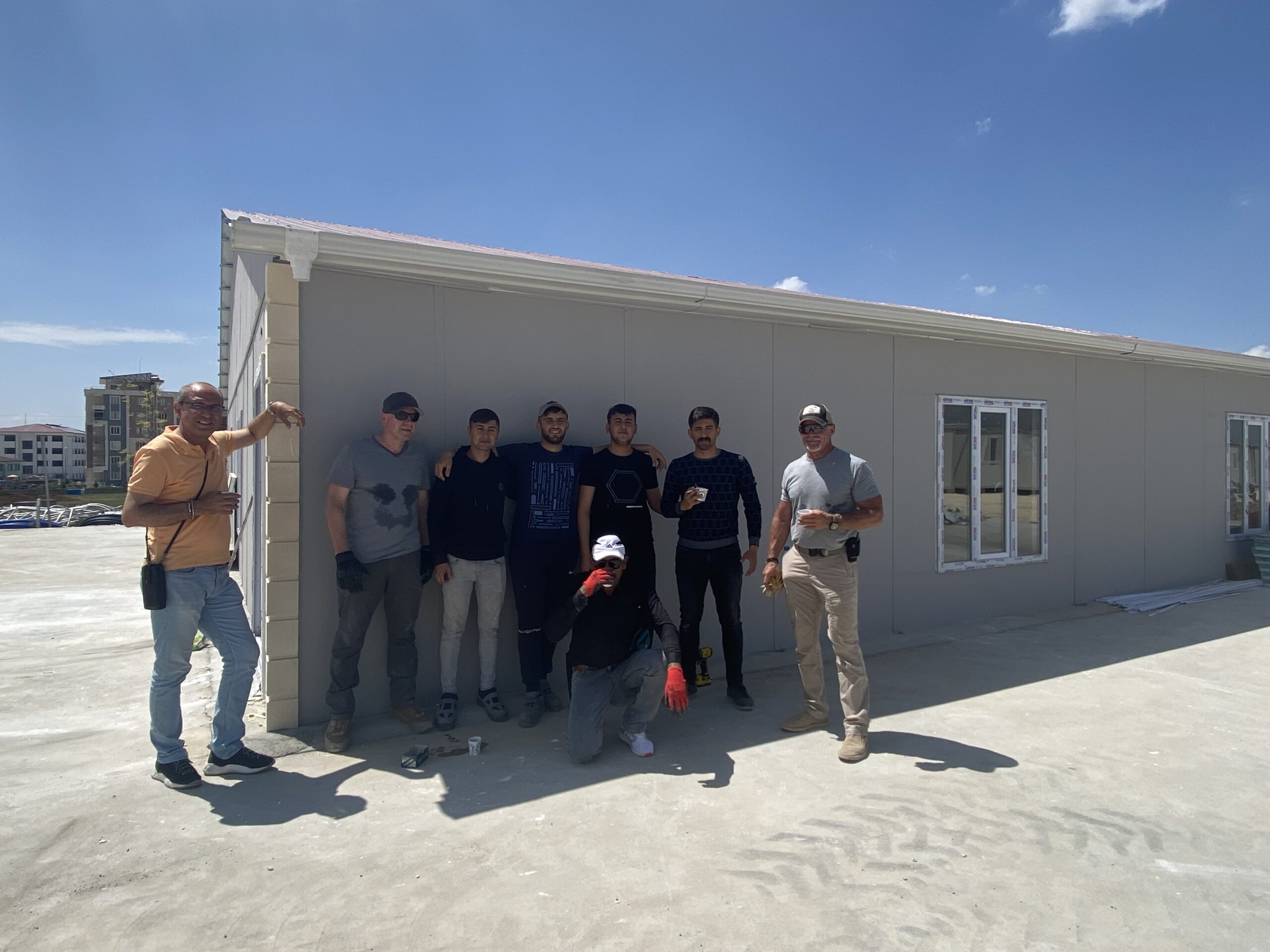 The rescue team is busy putting together a temporary settlement ...